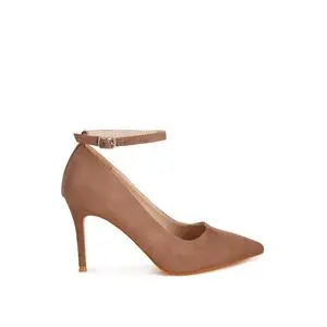 RAG & CO Dittany Ankle Strap Stiletto Heel Pumps In Taupe By - Brown