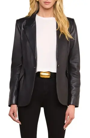 L'Agence Chamberlain Leather Blazer