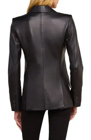L'Agence Chamberlain Leather Blazer