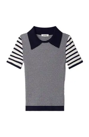 Sandro Striped Polo-style Sweater