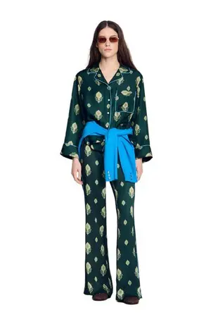 Sandro Paisley Print Pyjama Shirt