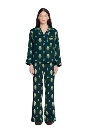 Sandro Paisley Print Pyjama Shirt