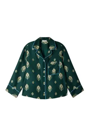 Sandro Paisley Print Pyjama Shirt