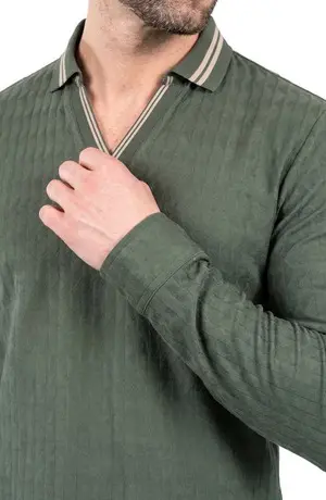 MACEOO Unknown Long Sleeve Cotton Polo