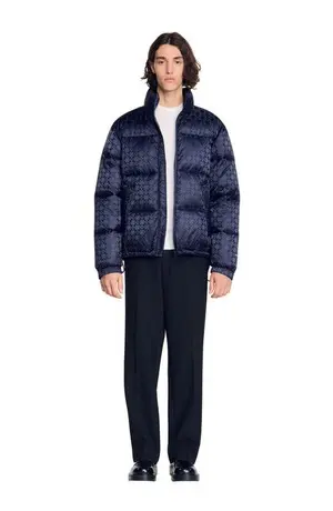 Sandro Water-repellent Cross-motif Puffer Jacket