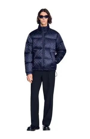 Sandro Water-repellent Cross-motif Puffer Jacket