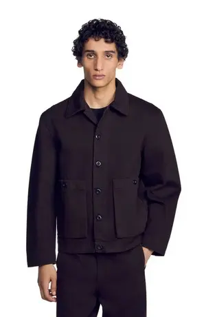 Sandro Denim Worker Jacket
