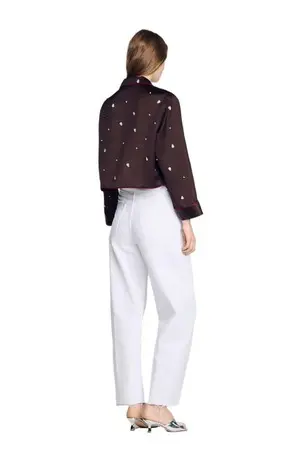 Sandro Embellished Pyjama-style Shirt