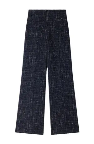 Sandro Decorative Tweed Straight-leg Trousers