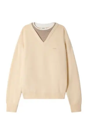 Sandro 2-in-1 Wool And Cashmere Sweater
