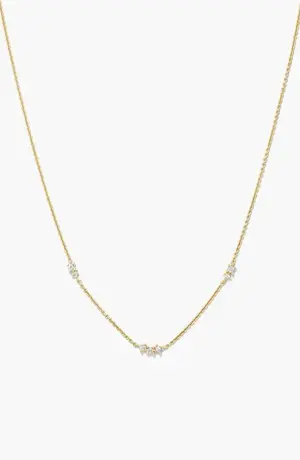 Mejuri Floating Lab Grown Sapphire Necklace - Gold
