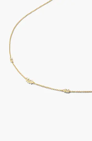 Mejuri Floating Lab Grown Sapphire Necklace - Gold