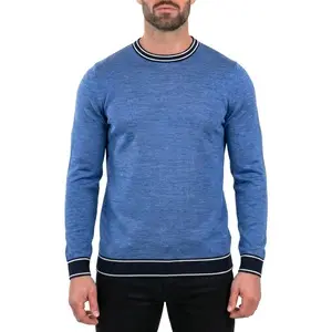 MACEOO Merino Wool Crewneck Sweater - Grey