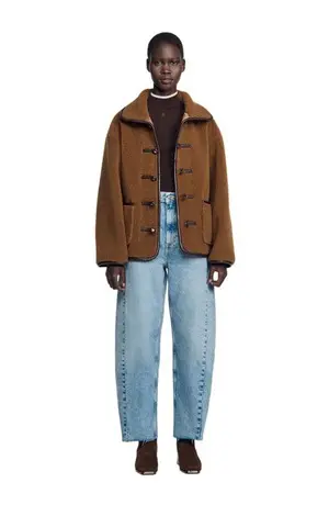 Sandro Short Faux Fur Coat