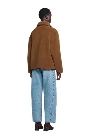 Sandro Short Faux Fur Coat