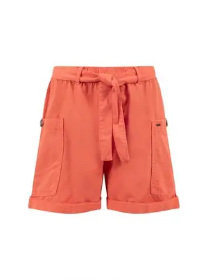 WEIRD FISH Cynthia Cotton Twill Shorts - Jaffa