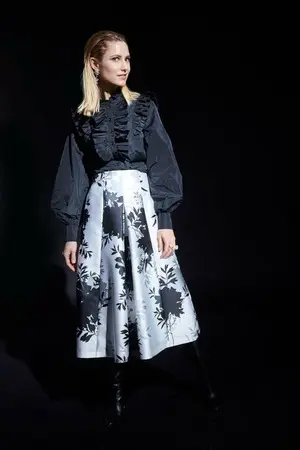 MAISON COMMON Taffeta Blouse With Pleated Details