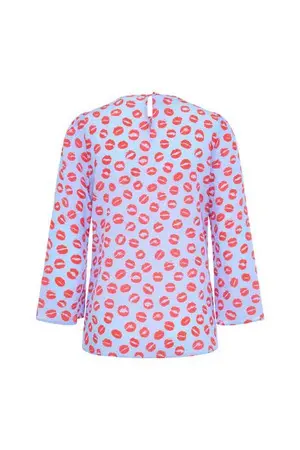 MAISON COMMON Printed Silk Shirt