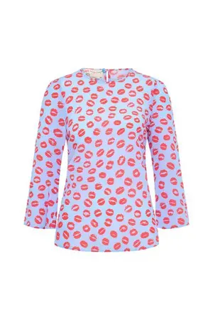 MAISON COMMON Printed Silk Shirt