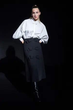 MAISON COMMON A-line Skirt With Bow Details