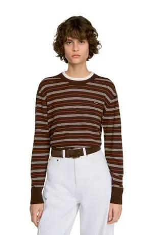 Sandro Striped Wool Sweater