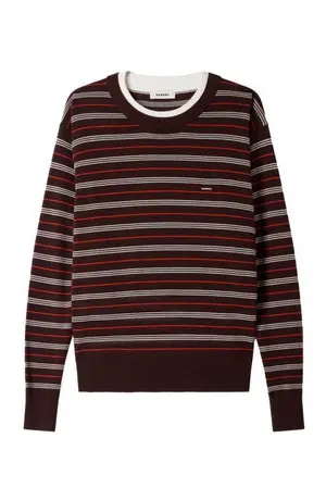 Sandro Striped Wool Sweater