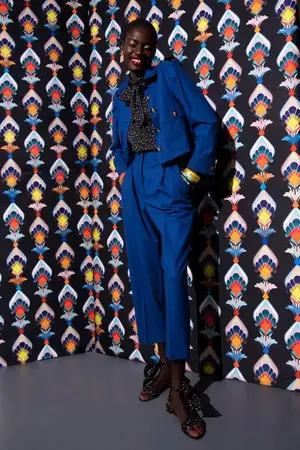 MAISON COMMON Soft Cool Wool Jacket With Geometric Enamel Buttons