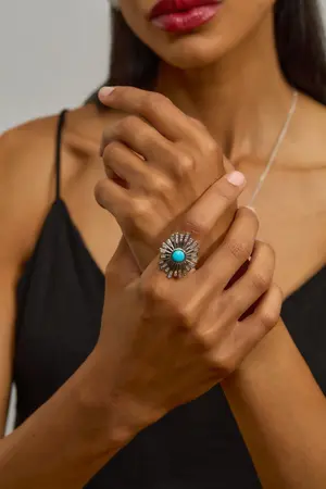 LUCY QUARTERMAINE Egyptian Turquoise Ring