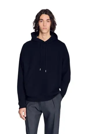 Sandro Oversized Hoodie - Black