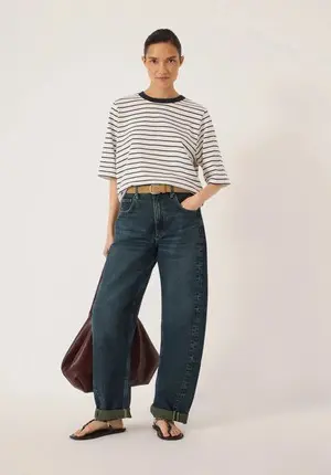 HUSH Romina Cotton Stripe T-shirt