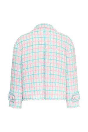 MAISON COMMON A-line Plaid Tweed Jacket