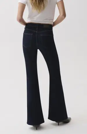 PISTOLA Kinsley High Waist Petite Flare Jeans