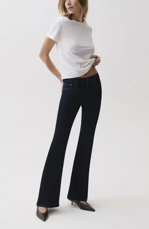 PISTOLA Kinsley High Waist Petite Flare Jeans