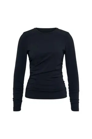 Gathered Performance Tops For Women