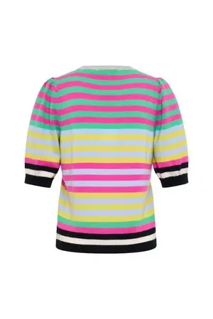 MAISON COMMON Striped Wool/cashmere Blend Pullover - Multicolour