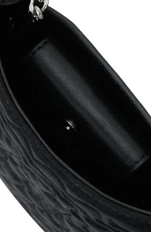 BEHNO Ina Mini Potli N2 Ornate Leather Handheld Bag - Black