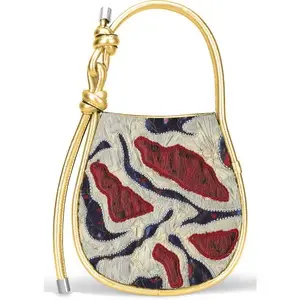 BEHNO Ina Mini Potli Bag - Gold/navy