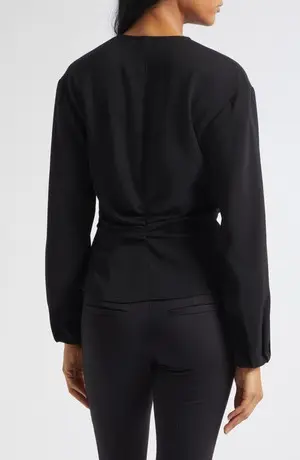 Veronica Beard Drew Surplice Top