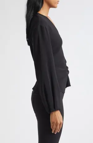 Veronica Beard Drew Surplice Top