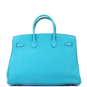 Hermès Birkin Handbag Togo With Gold Hardware 35 - Blue