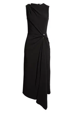 Veronica Beard Freja Sleeveless Twist Midi Dress