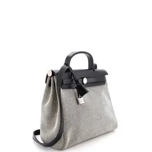 Hermès Herbag Zip Criss Viking Toile And Leather 31