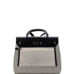 Hermès Herbag Zip Criss Viking Toile And Leather 31