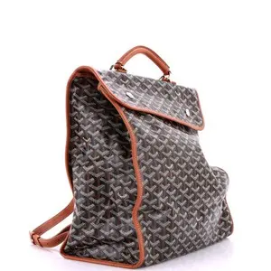 Goyard Saint Leger Briefcase Backpack Coated Canvas