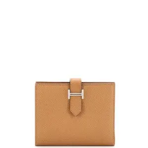 Hermès Bearn Wallet Epsom Compact - Brown