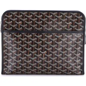 Goyard Jouvence Toiletry Pouch Coated Canvas Gm - Black