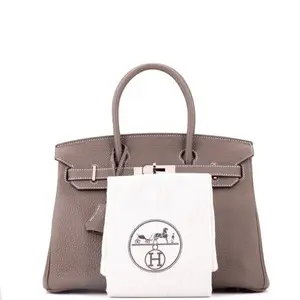 Hermès Birkin Handbag Togo With Palladium Hardware 30