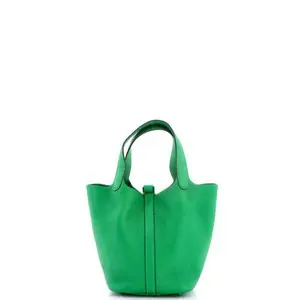Hermès Monochrome Picotin Lock Bag Clemence Pm