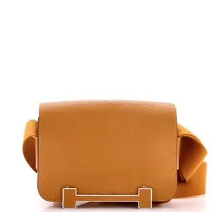 Hermès Geta Bag Chevre Mysore Brown