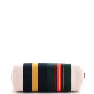Hermès Herbag Zip Rayures D'equipage Toile And Leather 31